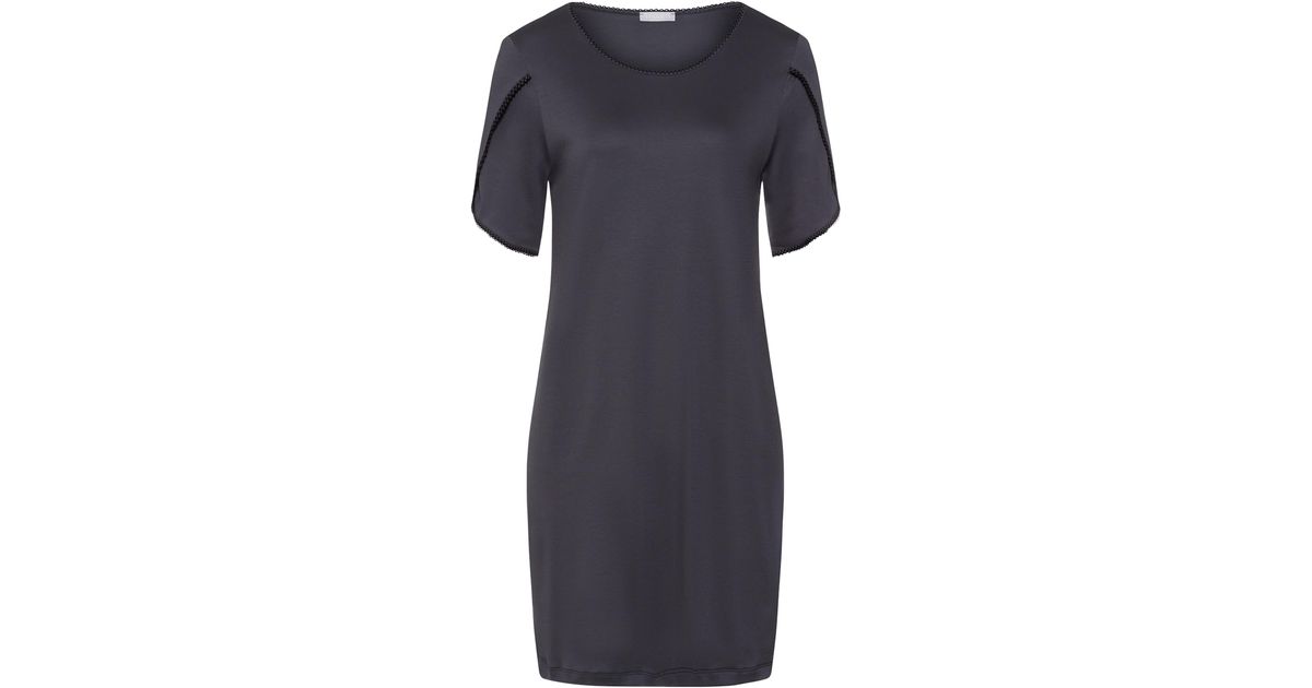 Hanro Cotton Una Nightdress in Blue | Lyst UK
