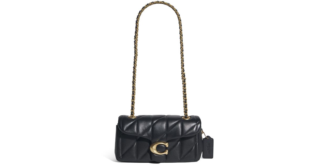 COACH Quilted Leather Tabby 20 Shoulder Bag in Black | Lyst