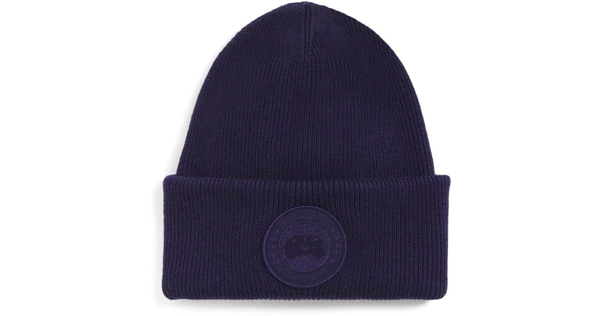 Canada Goose Wool Arctic Toque Beanie in Blue | Lyst UK