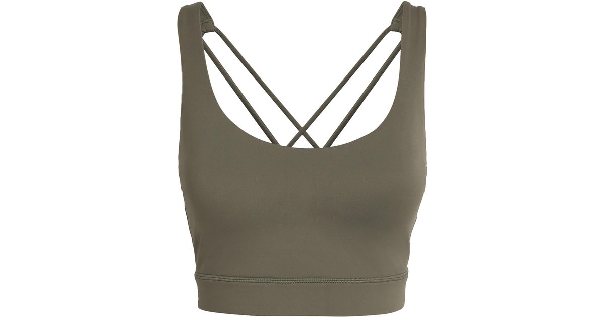 ADANOLA Ultimate Cross-Back Bra in Gray | Lyst