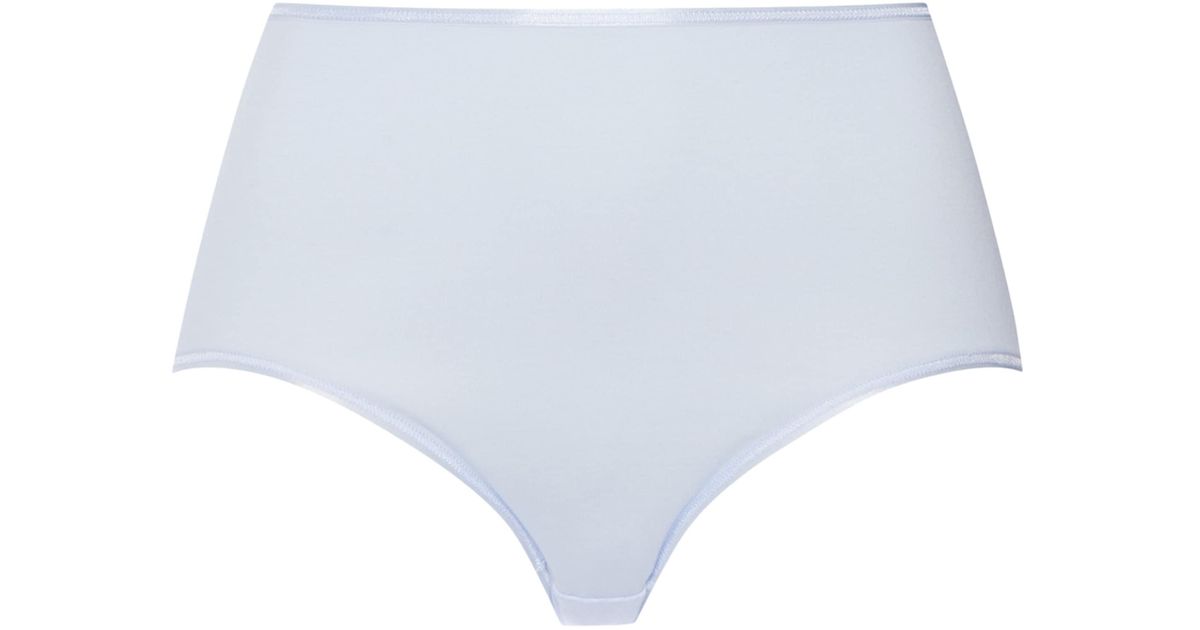 Hanro Cotton Seamless Maxi Briefs in White | Lyst