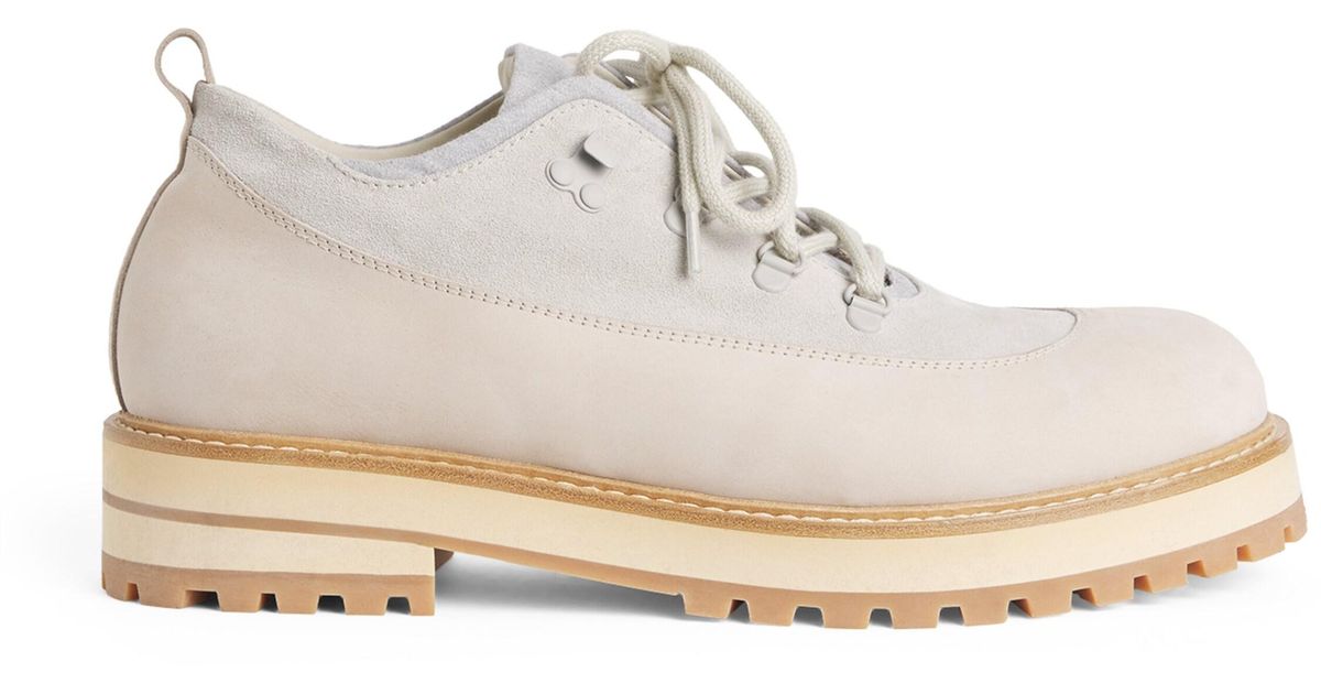 Eleventy Nubuck And Suede Trekking Shoes in Natural for Men | Lyst UK