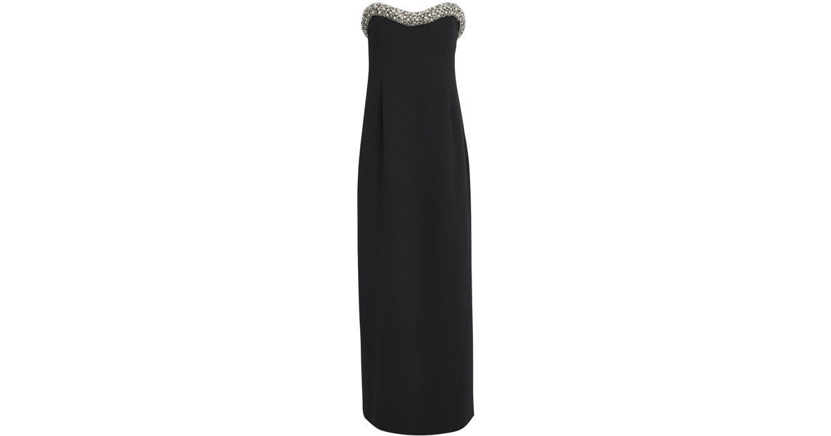 Jonathan Simkhai Embellished Riona Maxi Dress in Black | Lyst UK