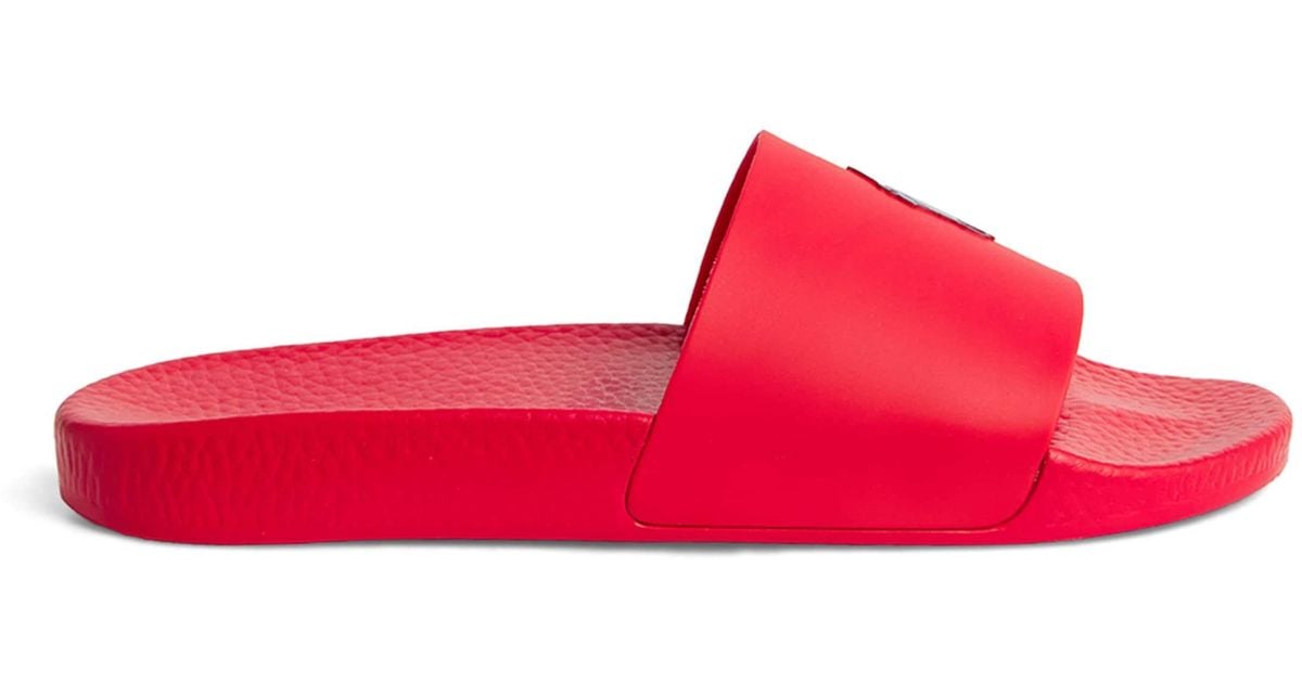 Polo Ralph Lauren Polo Pony Slides in Pink for Men | Lyst