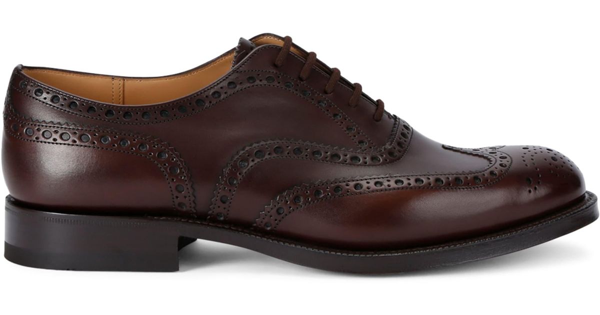 Church's Leather Burwood Brogues in Brown for Men | Lyst UK