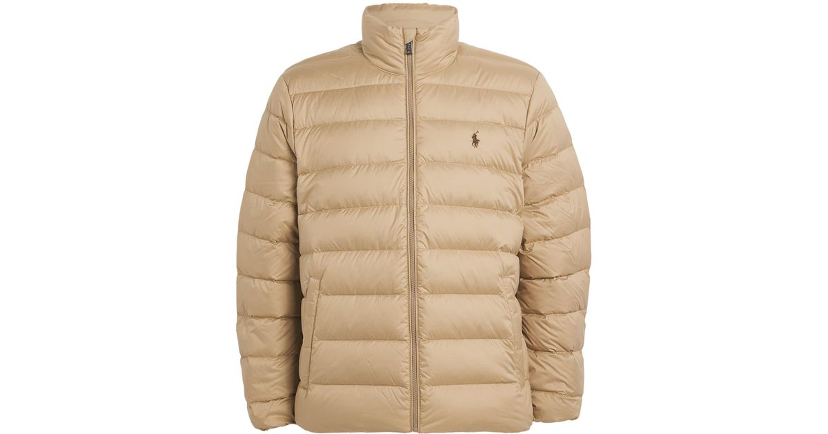 Polo Ralph Lauren Packable Colden Down Jacket in Natural for Men | Lyst