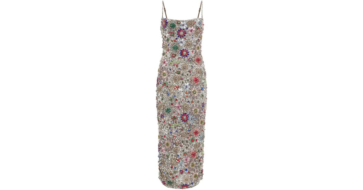 Rachel Gilbert Sequinned Kori Dress in White | Lyst UK