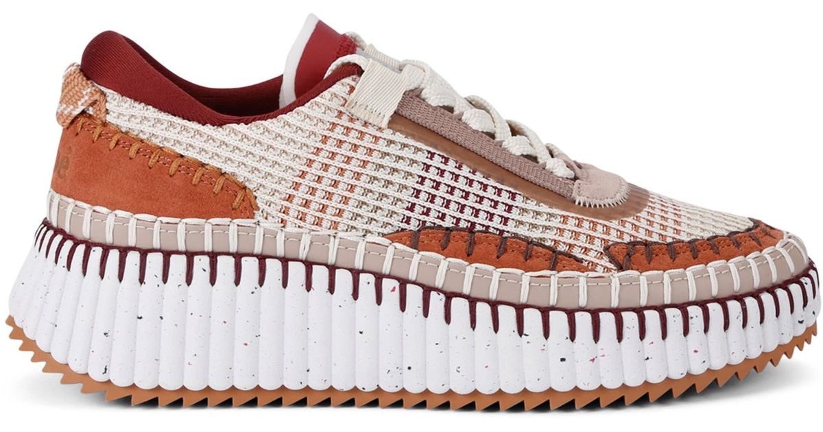 Chloé Nama Runner Sneakers in Pink | Lyst