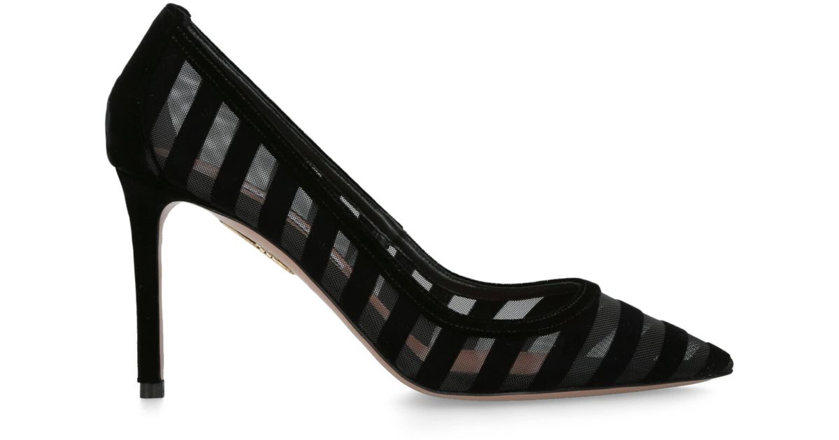Aquazzura Nude Pumps 85 In Black Lyst UK Aquazzura Nude Pumps 85 In Black Lyst UK