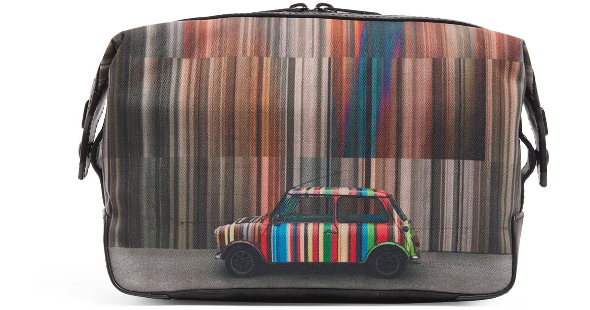 Paul Smith Mini Blur Wash Bag in Gray for Men | Lyst