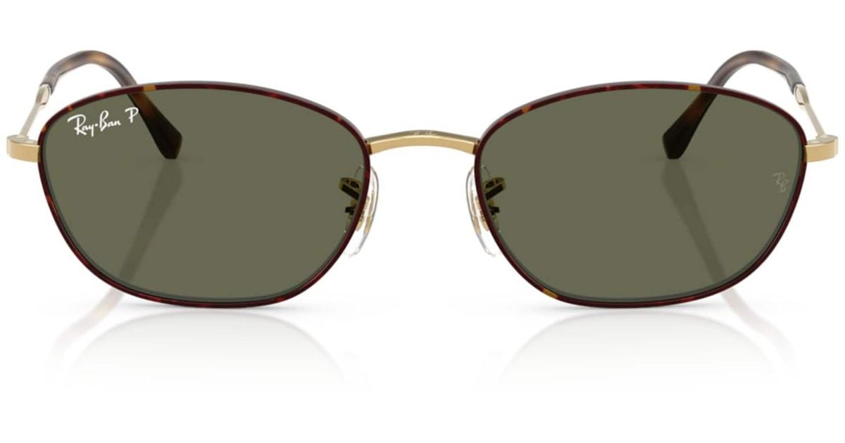 Ray-Ban Rb3749 Irregular Sunglasses in Green | Lyst UK