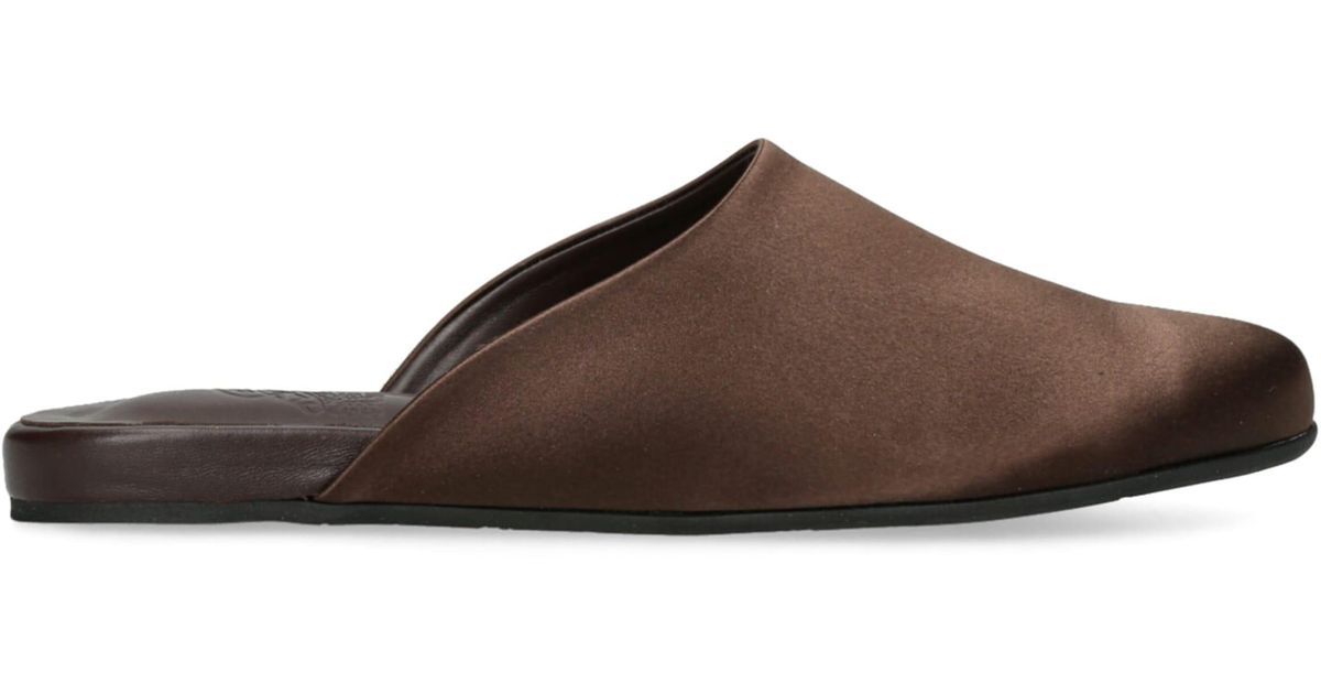 Ancient Greek Sandals Satin The Slipper Slippers in Brown | Lyst