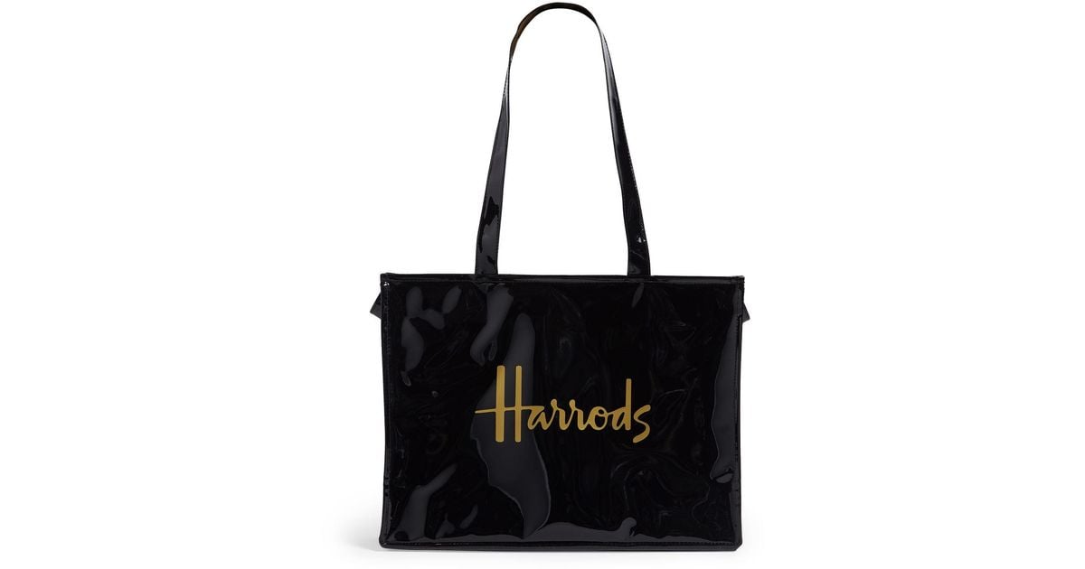 Harrods Signature Logo Tote Bag in Black - Save 9% - Lyst