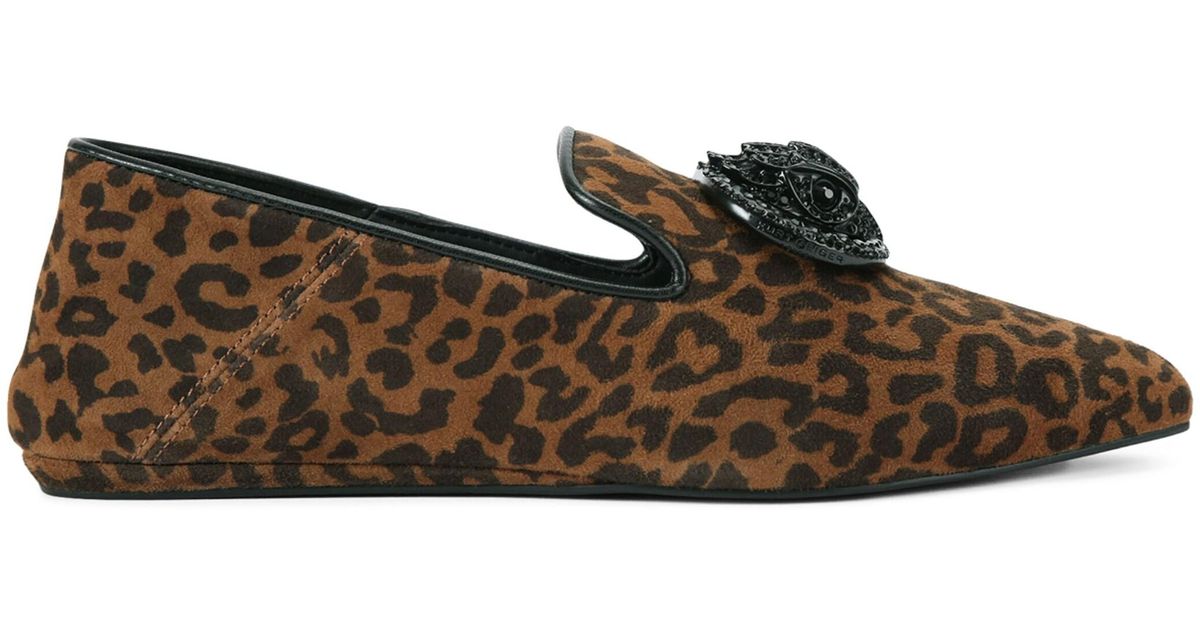 Kurt Geiger Suede Chelsea Point Loafers in Brown | Lyst