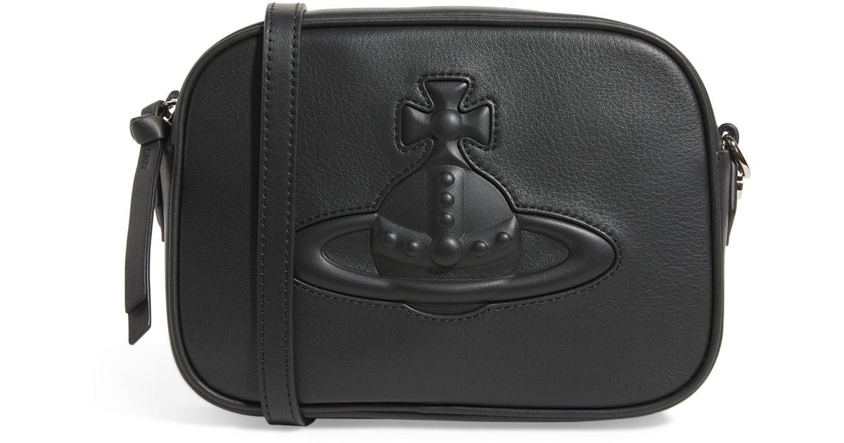 Vivienne Westwood Leather Anna Cross-Body Bag in Black for Men | Lyst
