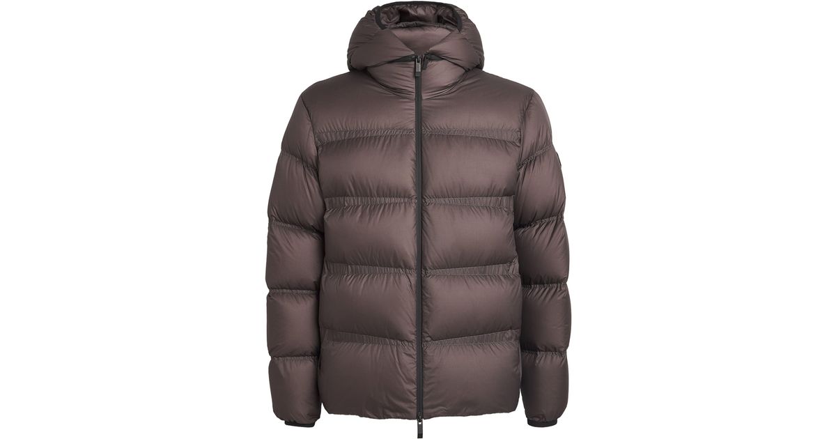 Moncler Down Water-Resistant Masac Puffer Jacket in Brown for Men | Lyst