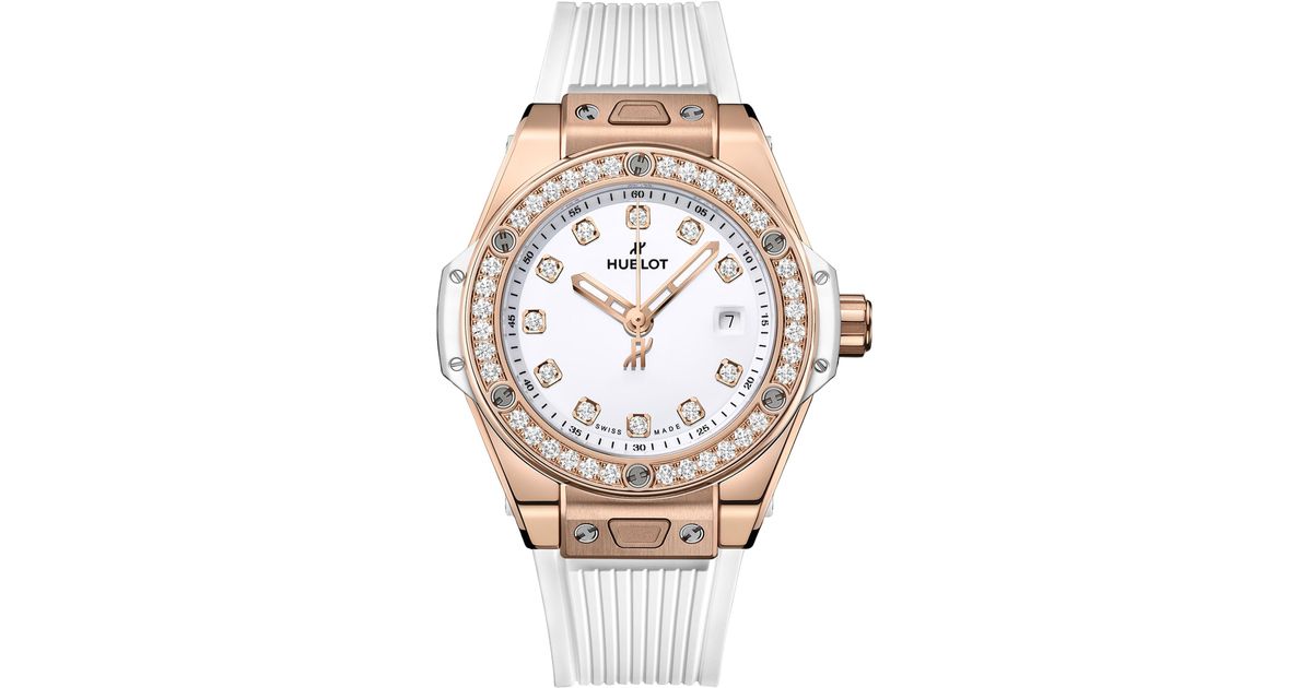 Hublot King And Diamond One Click Watch in Metallic | Lyst