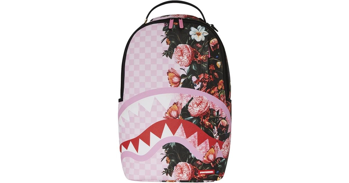 Sprayground Flowers Backpack in Red | Lyst