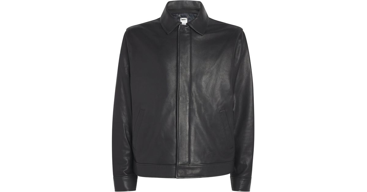 Jonathan Simkhai Leather Landon Jacket in Black for Men | Lyst UK