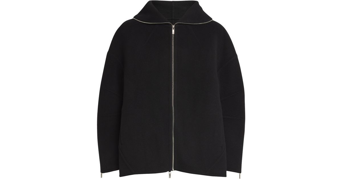 Helmut Lang Double-Faced Wool Cocoon Jacket in Black for Men | Lyst