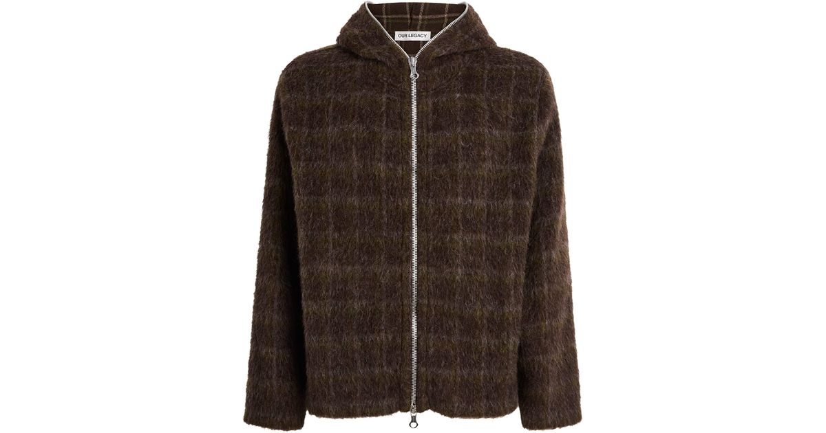 Our Legacy Hooded Jacket in Brown for Men | Lyst UK