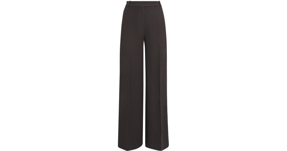 JOSEPH Stretch-Gabardine Yukio Trousers in Black | Lyst UK