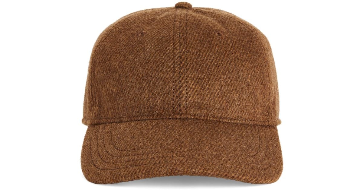 Stetson Cashmere Baseball Cap in Brown for Men | Lyst