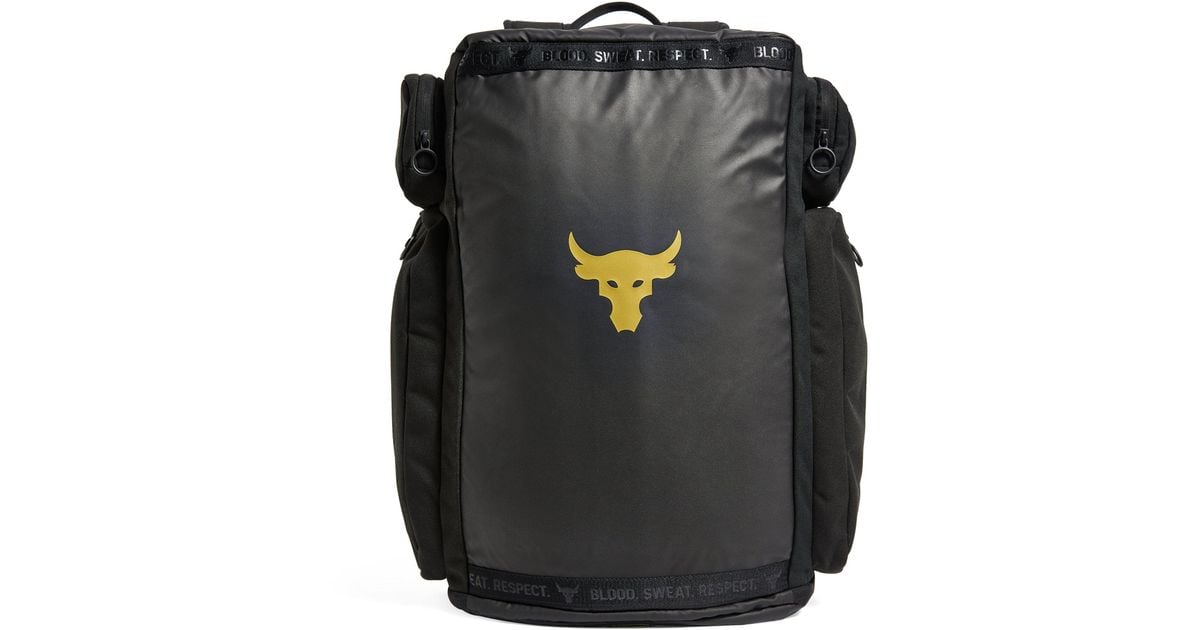 Under Armour Project Rock Duffle Backpack in Black for Men | Lyst