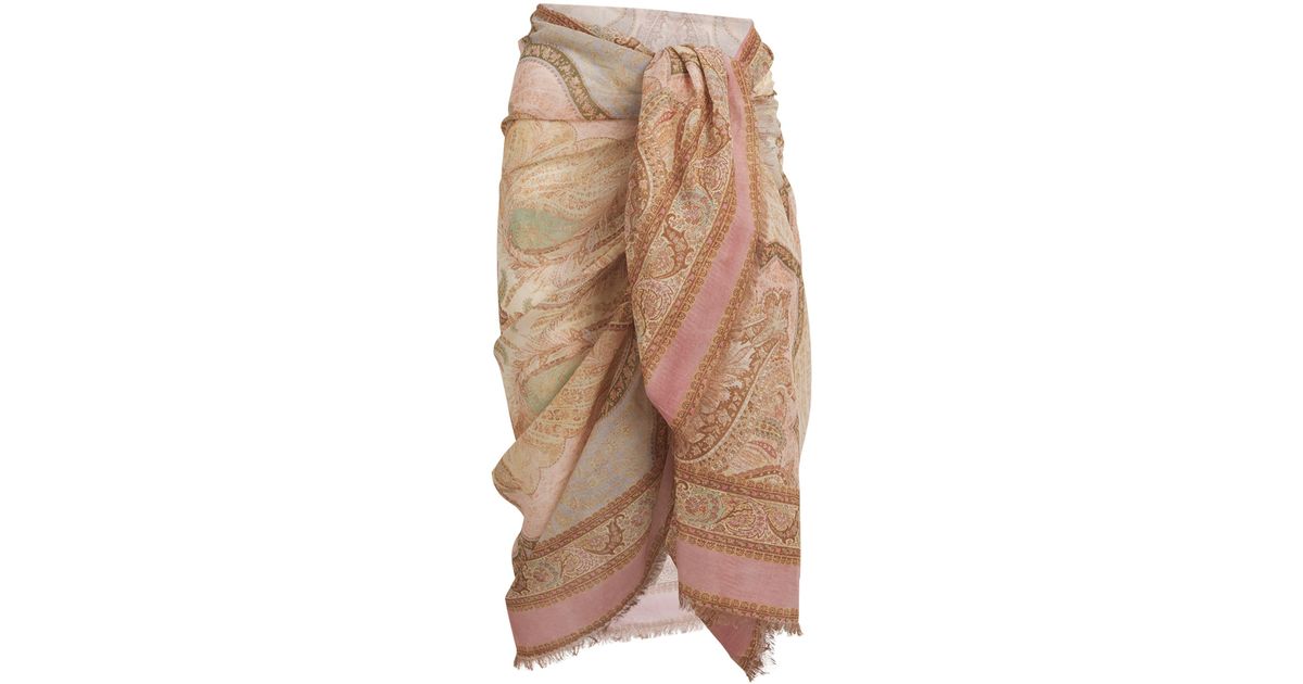 Zimmermann Cotton Tapestry Pareo in Brown | Lyst UK