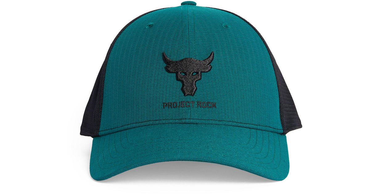 Under Armour X Project Rock Trucker Cap in Green for Men | Lyst UK