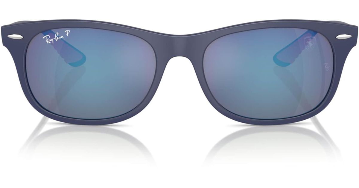 Ray-Ban X Scuderia Ferrari Rb4607M Sunglasses in Blue | Lyst UK