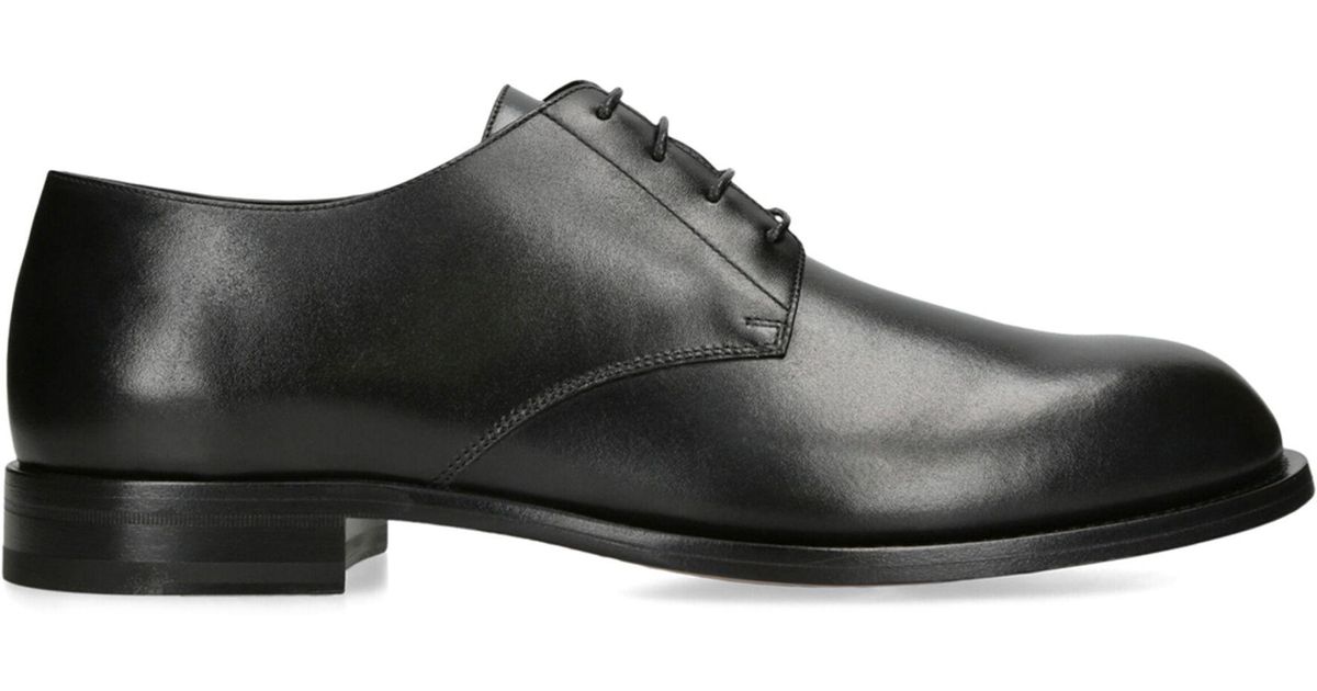 The Row Novus Leather Derby Shoes in Black for Men | Lyst