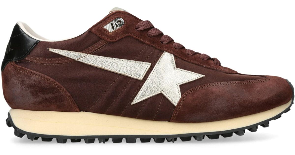 Golden Goose Marathon Sneakers in Brown for Men | Lyst UK