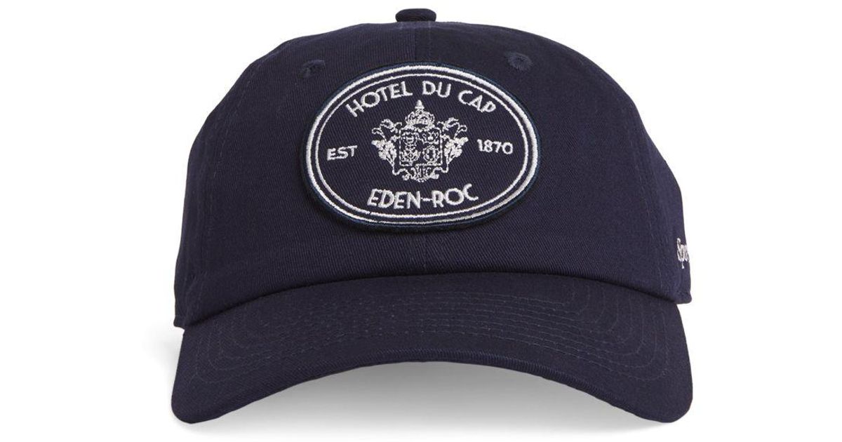 Sporty & Rich X Hotel Du Cap-Eden-Roc Baseball Cap in Blue | Lyst UK
