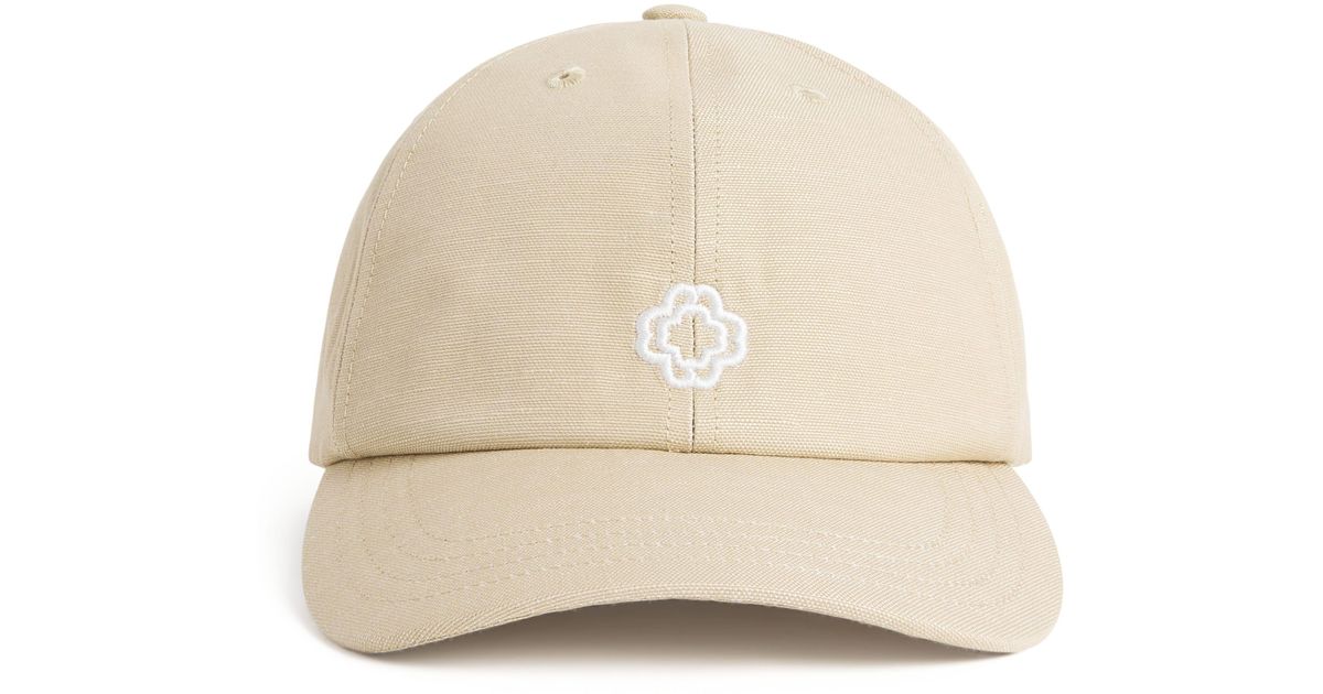 Maje Cotton Logo Cap in Natural | Lyst UK