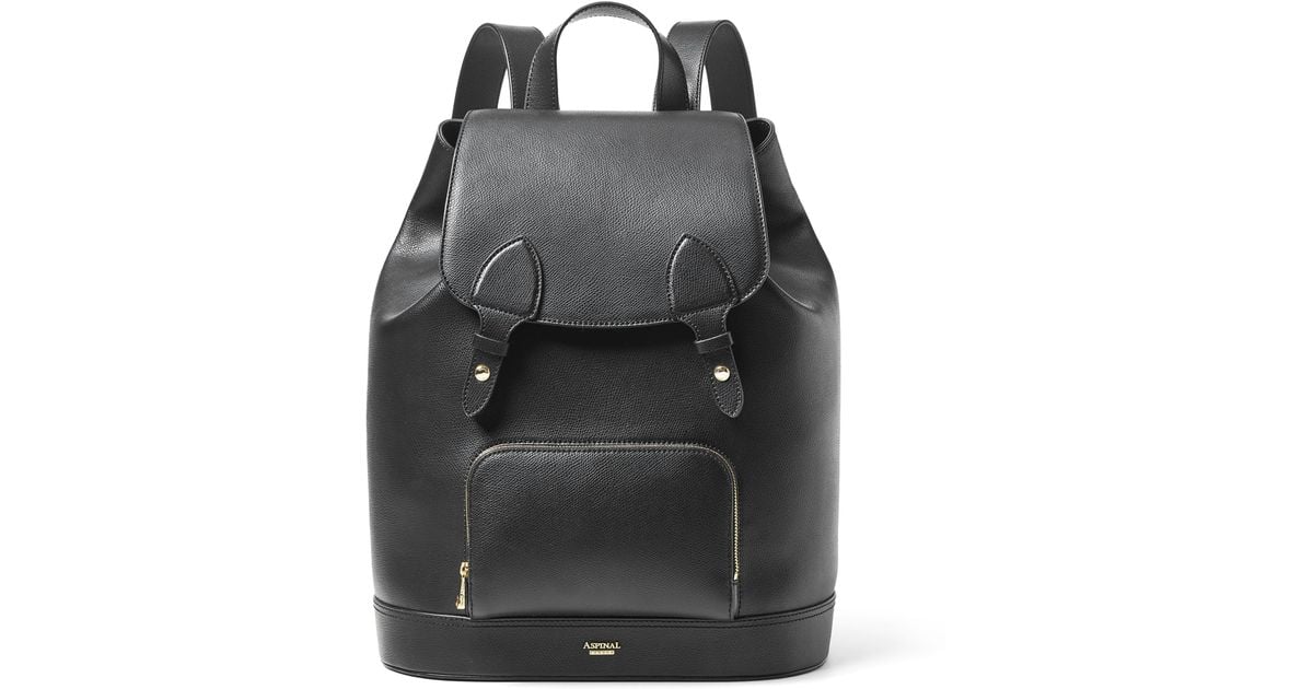 Aspinal of London Leather Backpack in Black | Lyst UK