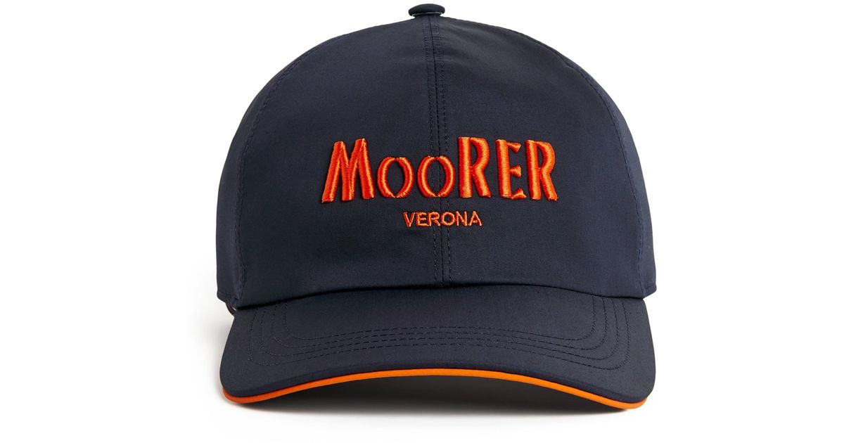 Moorer Robison Baseball Cap in Blue for Men | Lyst UK