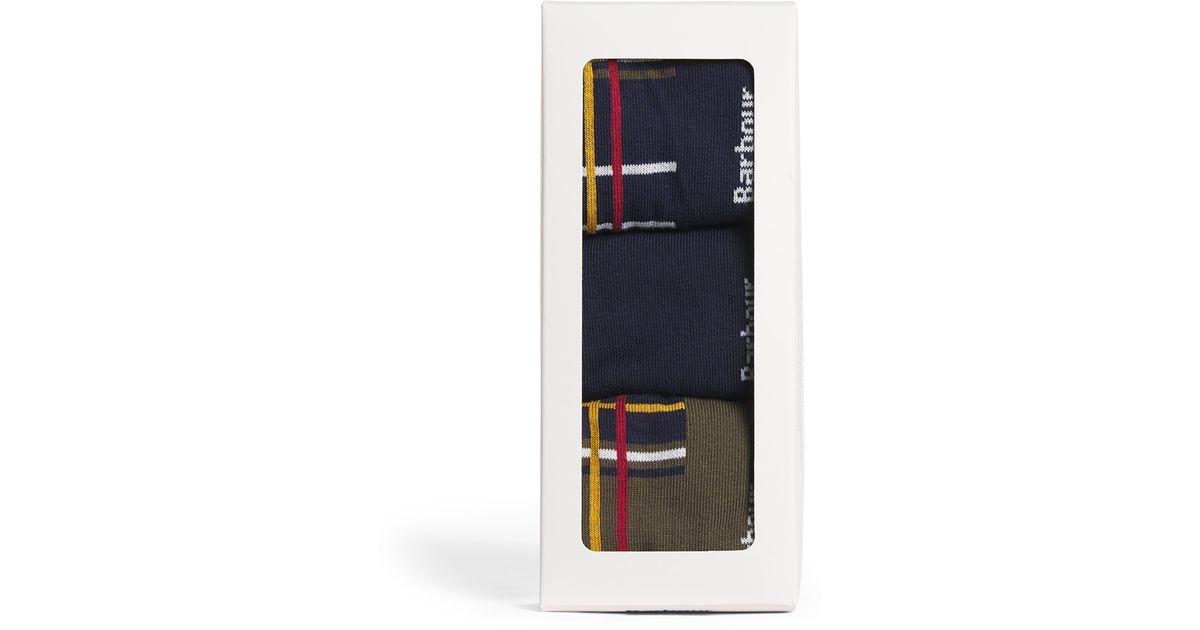 Barbour Tartan Socks in Blue for Men | Lyst UK