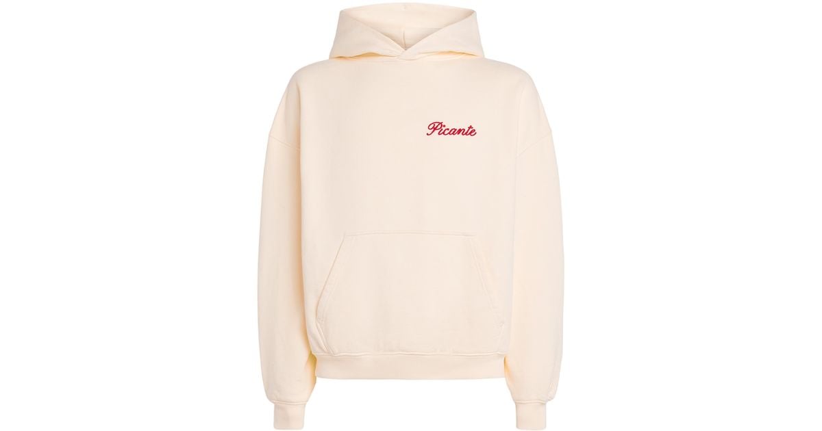 Picante Organic Cotton Tailor Logo Hoodie in White for Men | Lyst UK