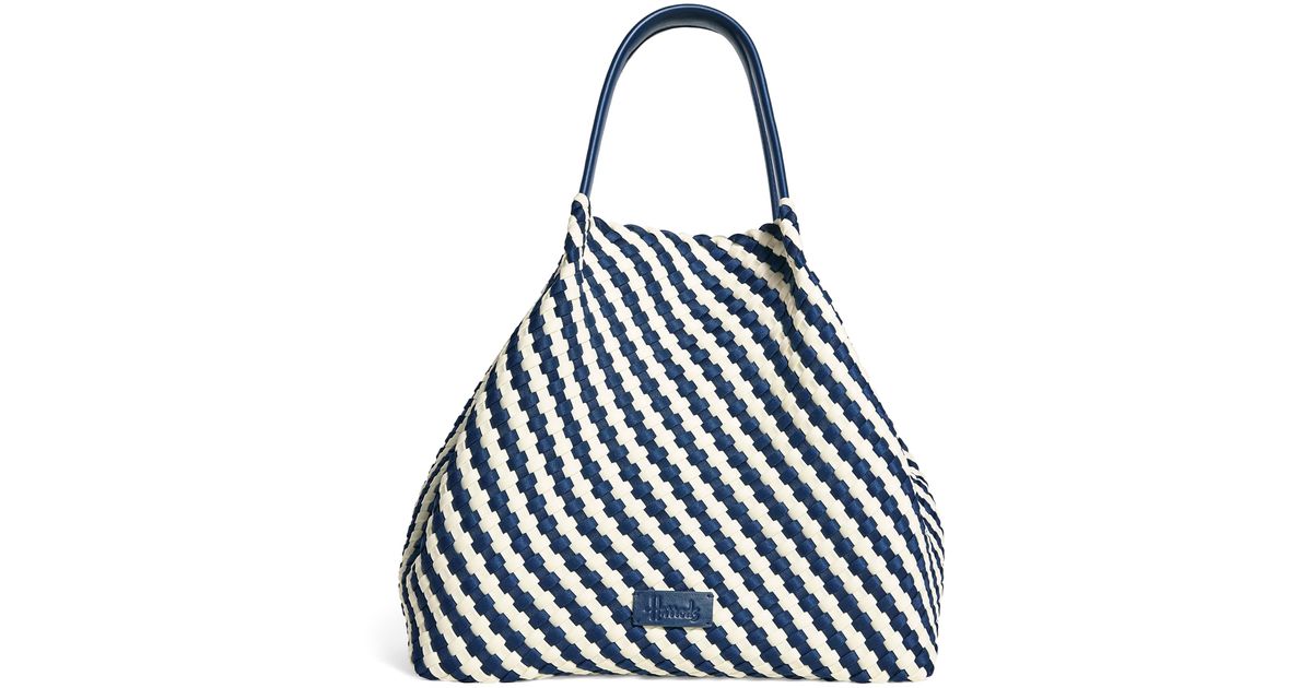 Harrods Neoprene Woven East-West Tote Bag in Blue | Lyst