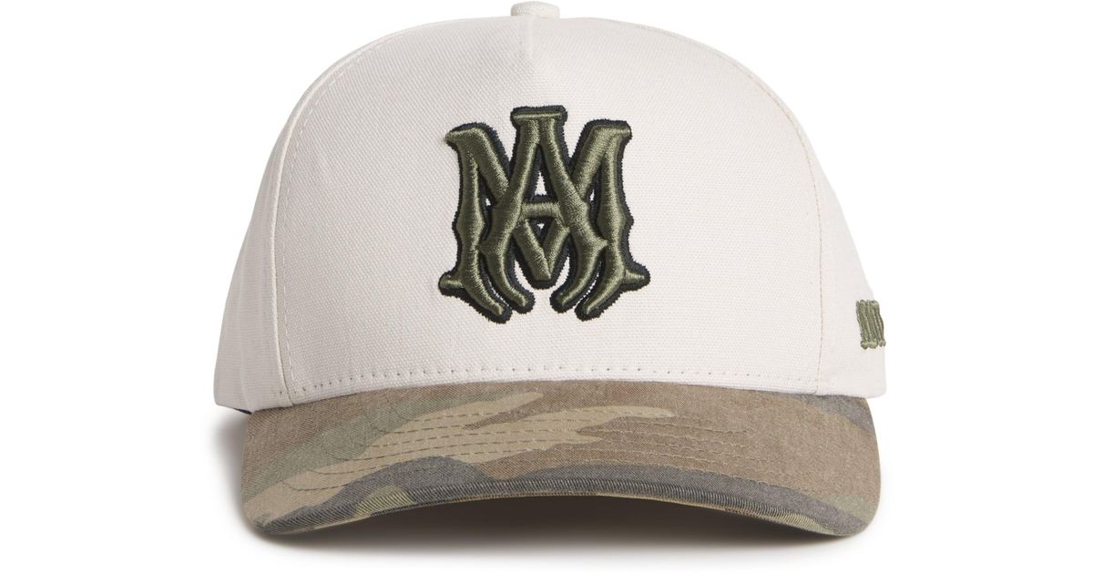Amiri Cotton Camouflage Ma Outline Cap in Green for Men | Lyst UK
