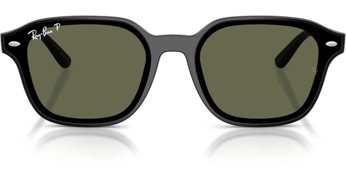 Ray-Ban Rb4458D Square Sunglasses in Green | Lyst