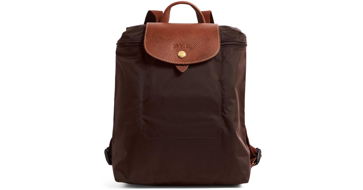 Longchamp Medium Le Pliage Original Backpack in Brown | Lyst UK