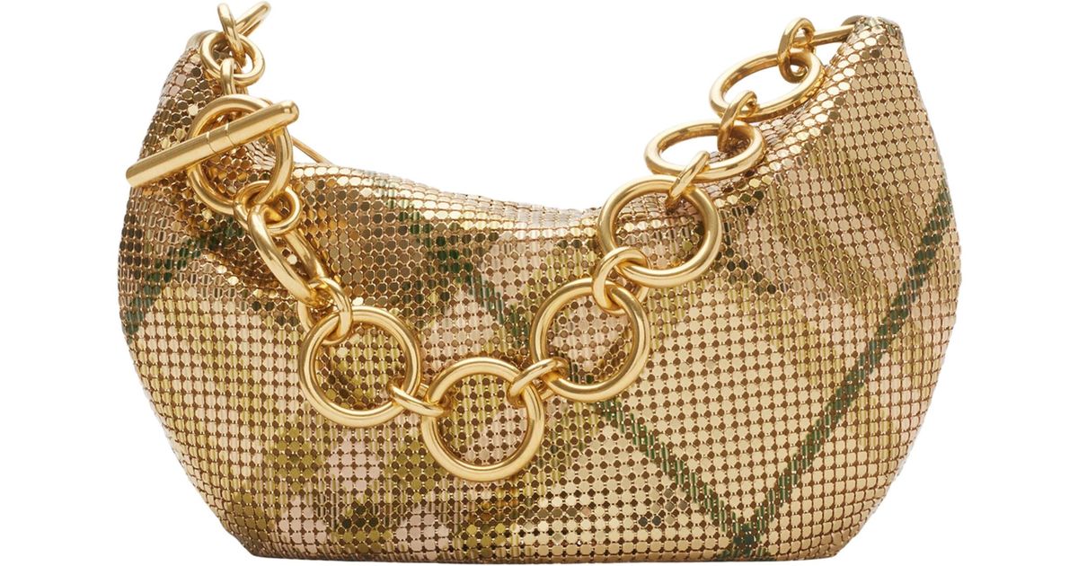 Burberry Chainmail Shoulder Bag in Metallic | Lyst UK