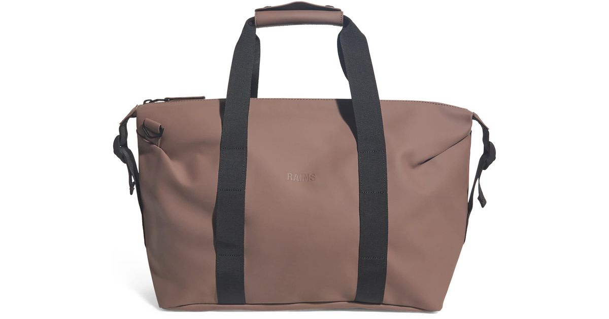 Rains Small Waterproof Hilo Weekend Bag in Brown for Men | Lyst