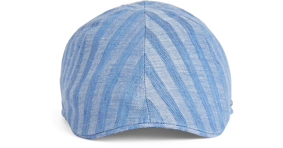 Stetson Linen Texas Cap in Blue for Men | Lyst