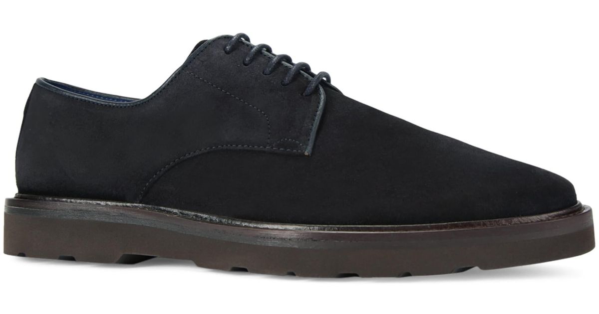 Kurt Geiger Suede Aiden Derby Shoes in Black for Men | Lyst