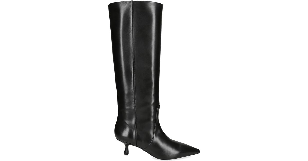 Stuart Weitzman Leather Naomi Knee-High Boots 50 in Black | Lyst