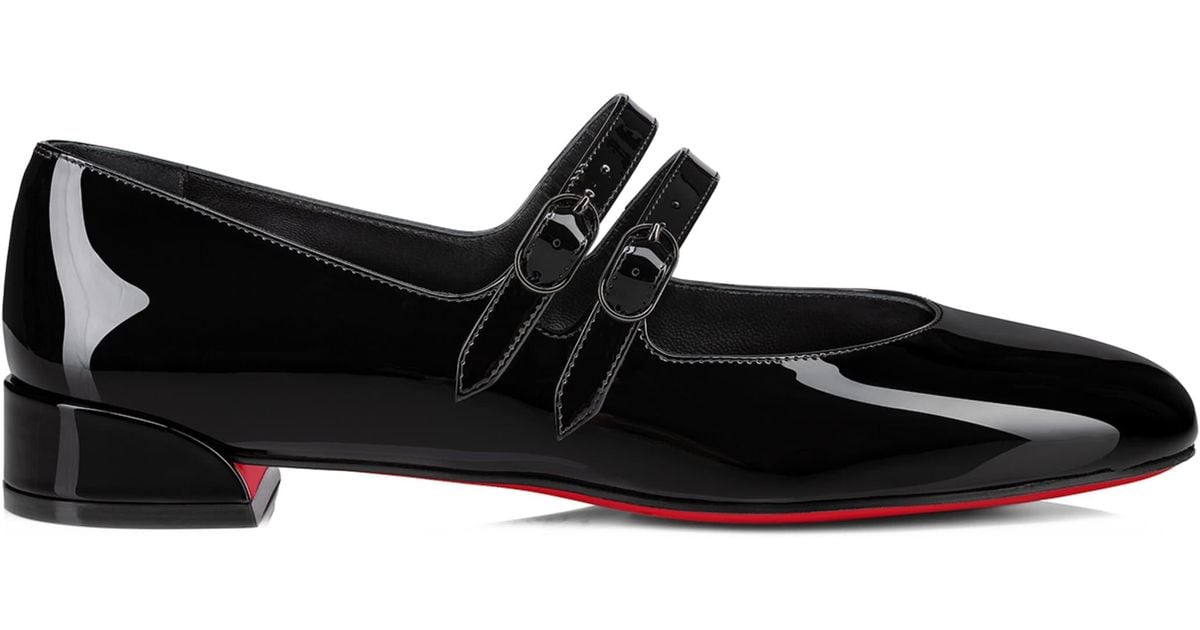 Christian Louboutin Sweet Jane Patent Leather Pumps in Black | Lyst
