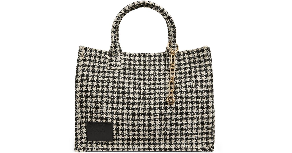 Sandro Tweed Tote Bag in Beige (Natural) | Lyst Canada
